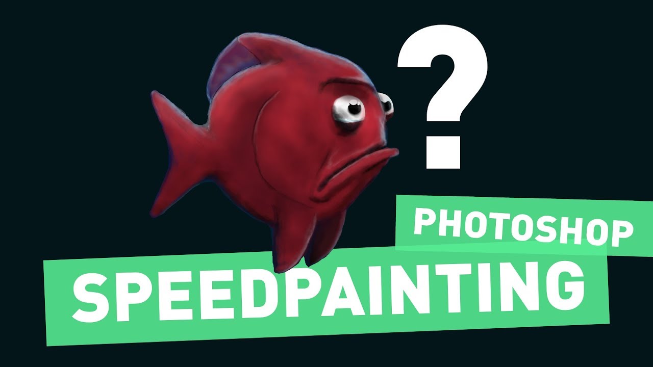 "Red Fish" Speed Painting (#Photoshop) - CrashPilot - YouTube