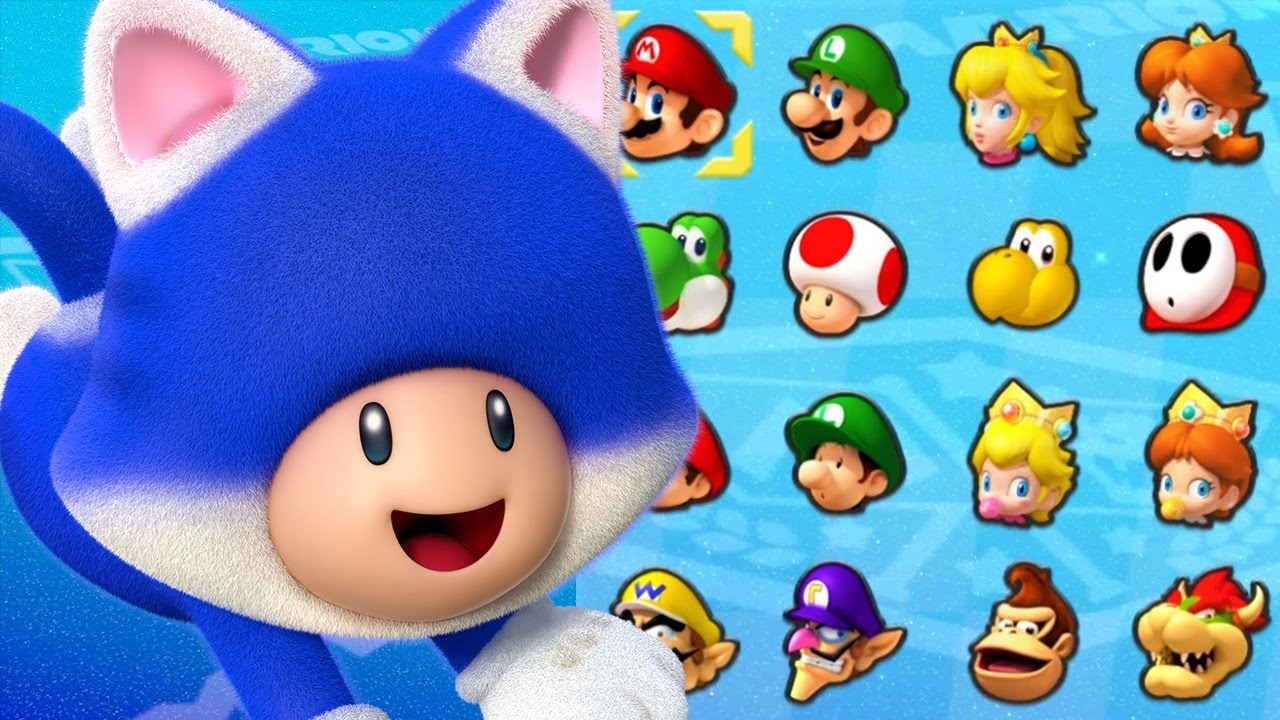 Mario Kart 8 Deluxe - All Blue Characters - YouTube