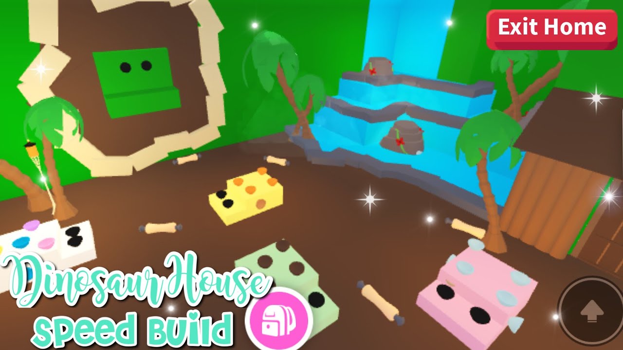 Dinosaur House Speed Build || (Roblox Adopt Me) House Tour!🌿🦖 - YouTube