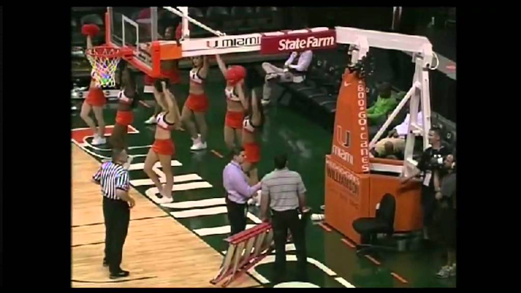 Ballin' is a Habit - Trevis Simpson breaks rim against Miami - YouTube