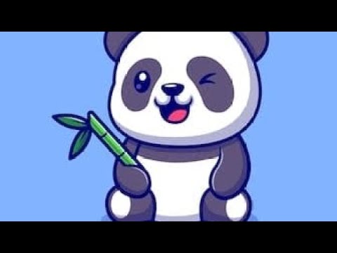 how to make cute panda 🐼🐼 drawing/avs drawing - YouTube