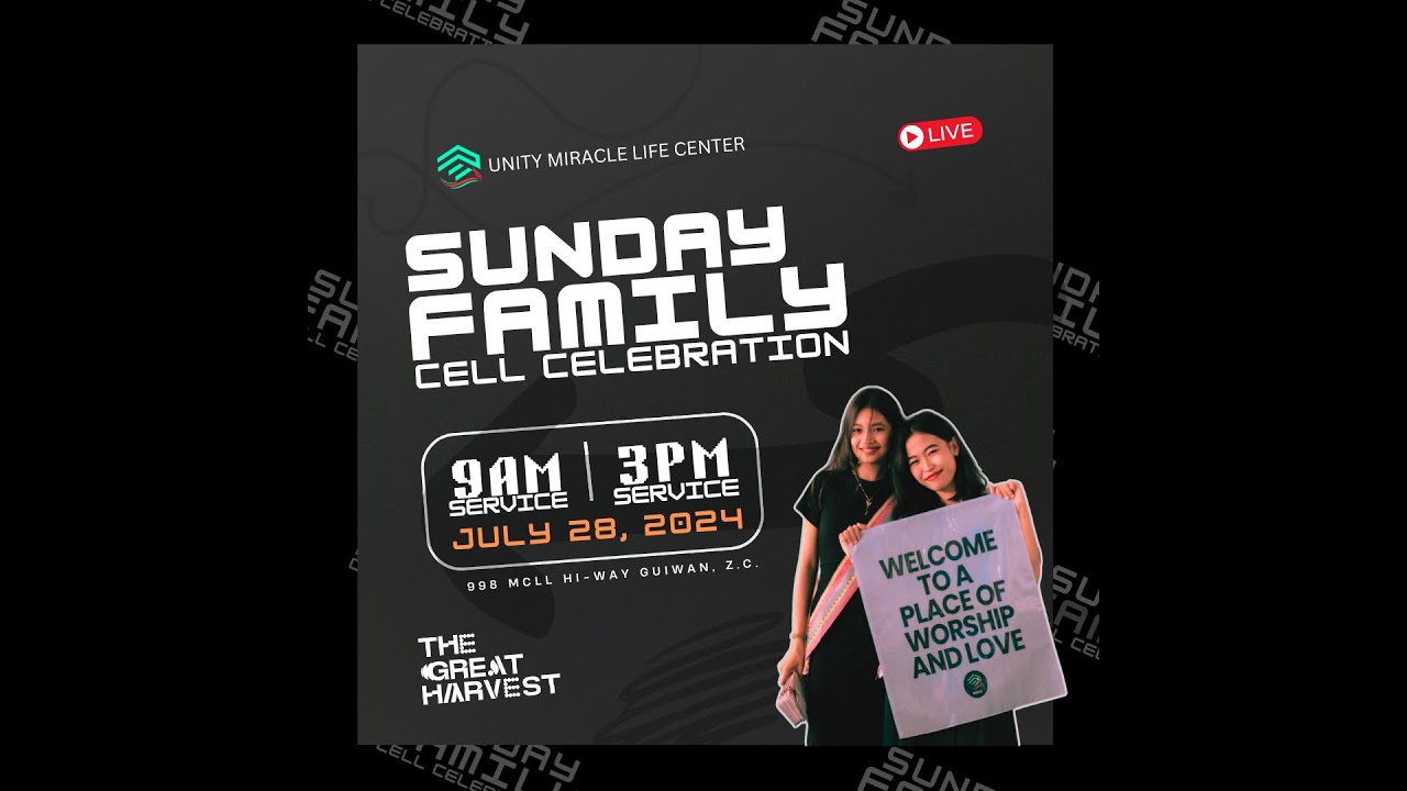 Sunday Family Cell Celebration | The Great Harvest | 08-04-2024 - YouTube