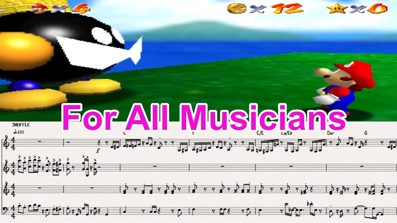 Bob Omb Battlefield Theme(from Super Mario 64) - Sheet Music - YouTube