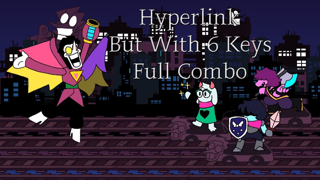 [FNF] Hyperlink But With 6 Keys Full Combo - YouTube