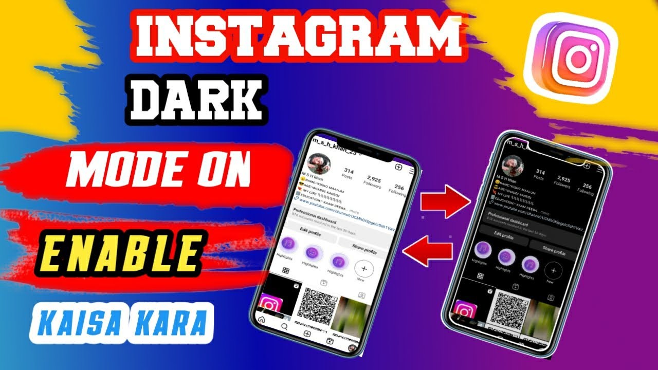 Instagram Dark Mode Kaise Enable Kare | How To Enable Dark Mode On ...