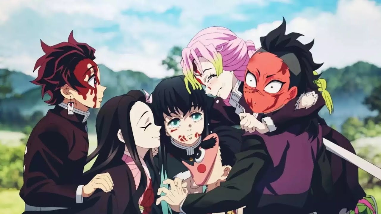Demon Slayer Charakters singing Marry on a Cross - YouTube