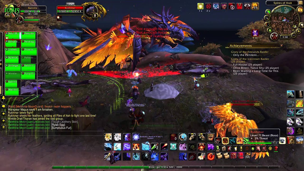 World of Warcraft: Rukhmar World Boss Fight, Solar Spirehawk Mount ...