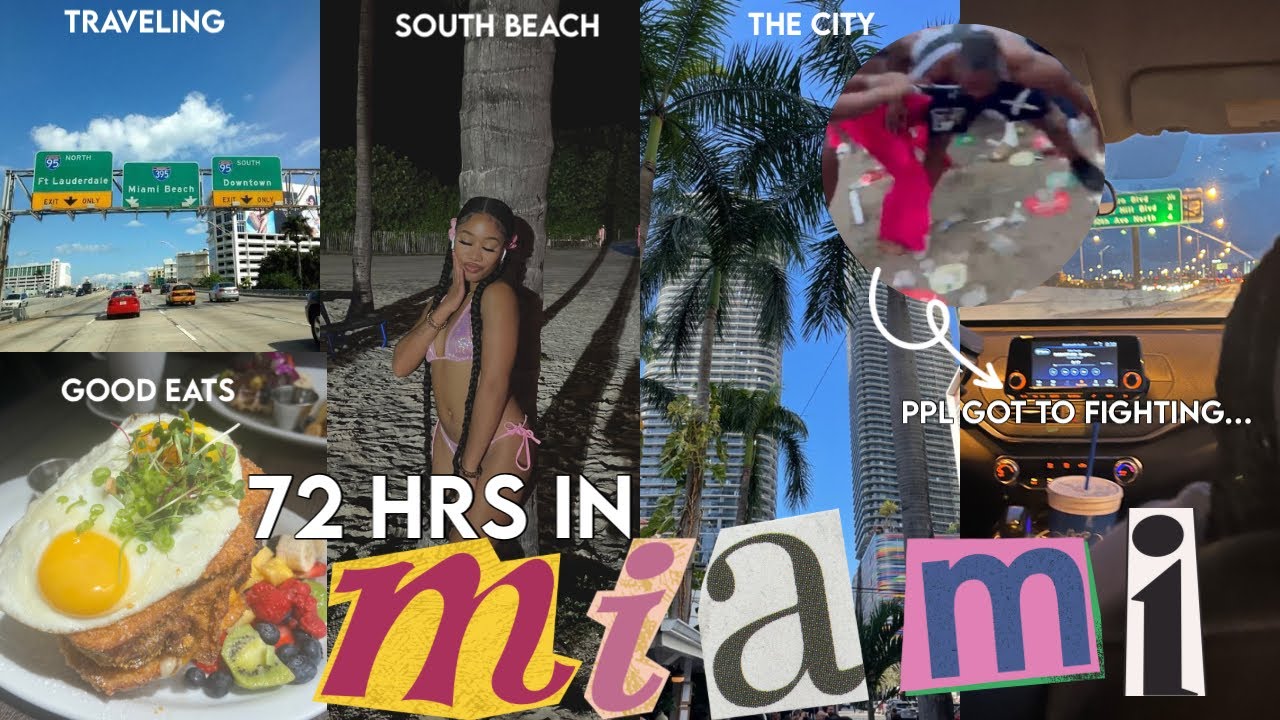 72 hours in MIAMI VL★G| ppl got to fighting…| (concert, good eats ...