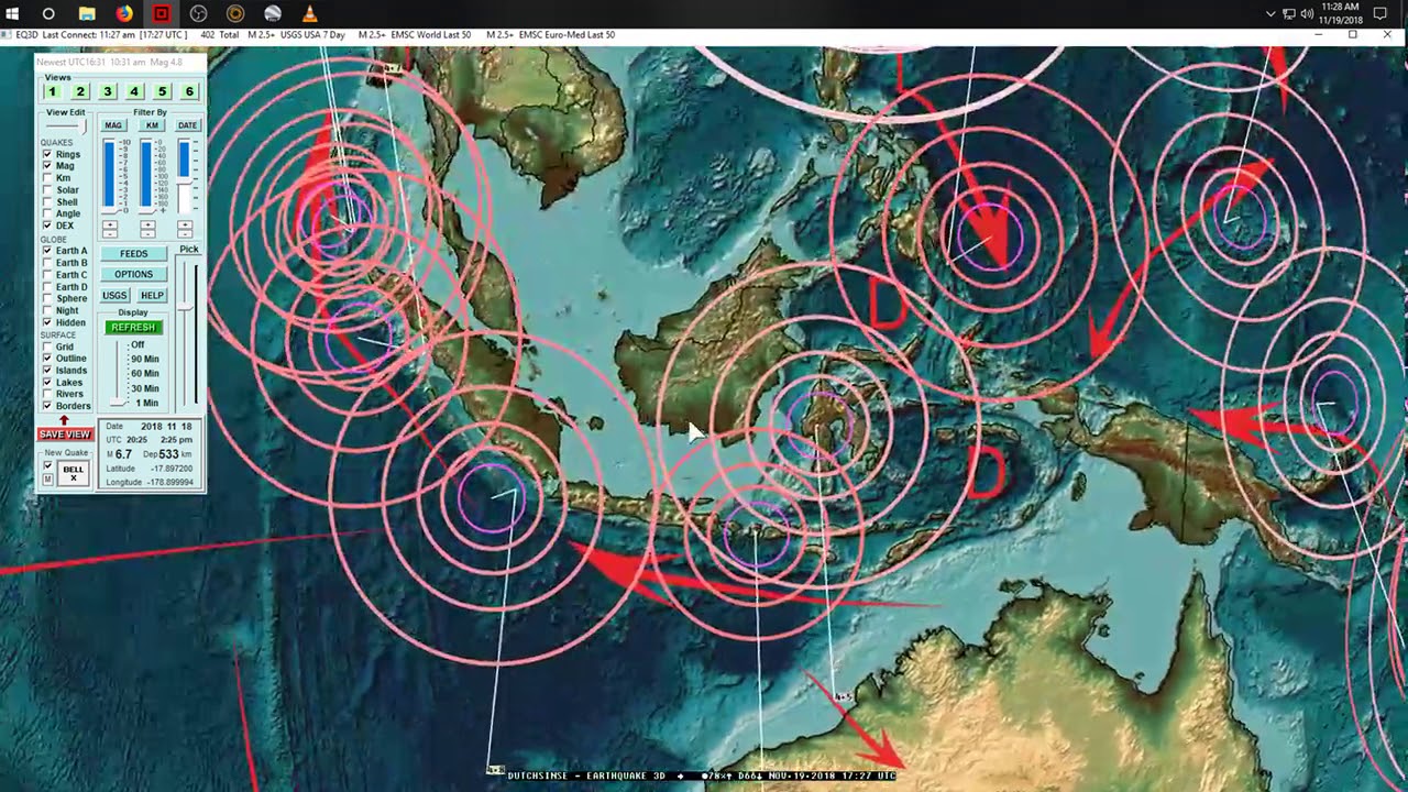 11/19/2018 -- Global Earthquake Forecast -- Potential VERY Large event ...