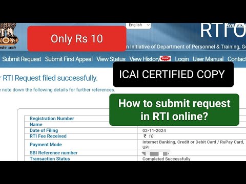 How to file request through RTI for certified copies of CA Intermediate ...