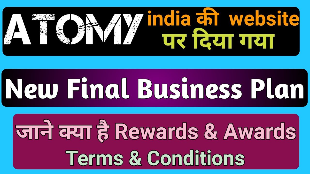 Atomy New Business Plan in Hindi | Atomy rewards & awards | Atomy ...