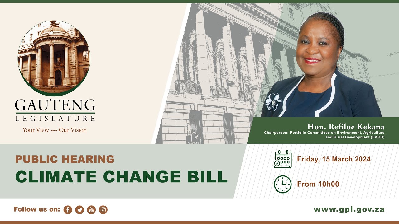 GPL INVITES PUBLIC TO COMMENT ON CLIMATE CHANGE BILL - YouTube
