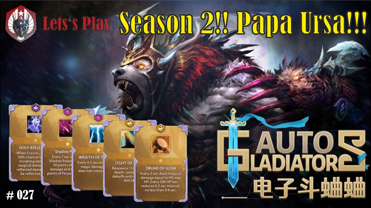 Legendaries all over the place! Ursa Injury Health Build in Season 2!!! | Dota2 Auto Gladiators ...