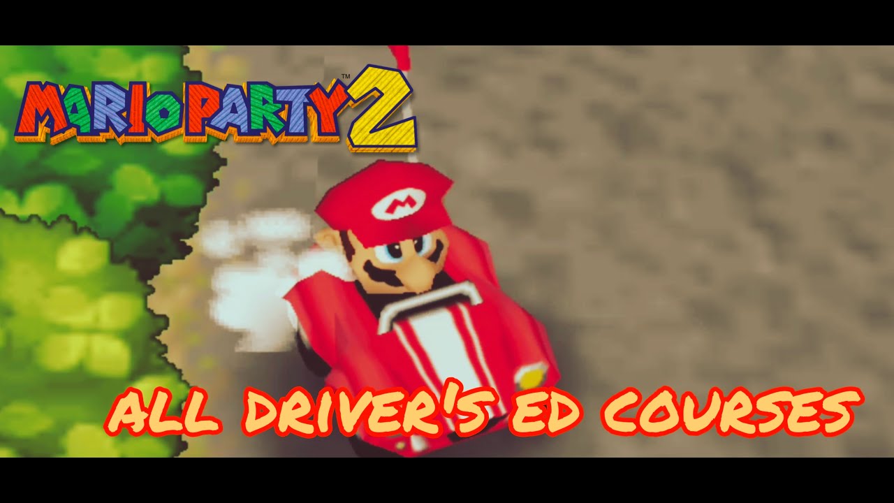 Mario Party 2- All Driver's Ed Courses - YouTube