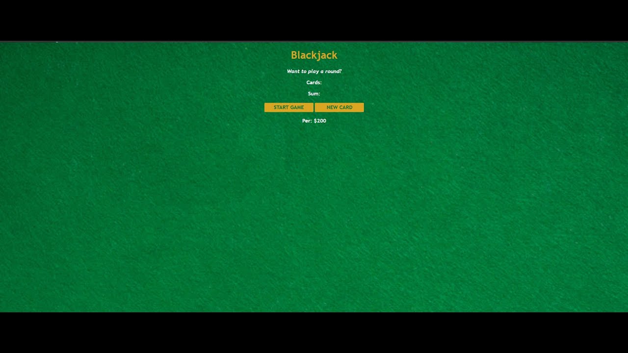 🚀 BlackJack Game | Interactive Card Game | HTML, CSS & JavaScript - YouTube