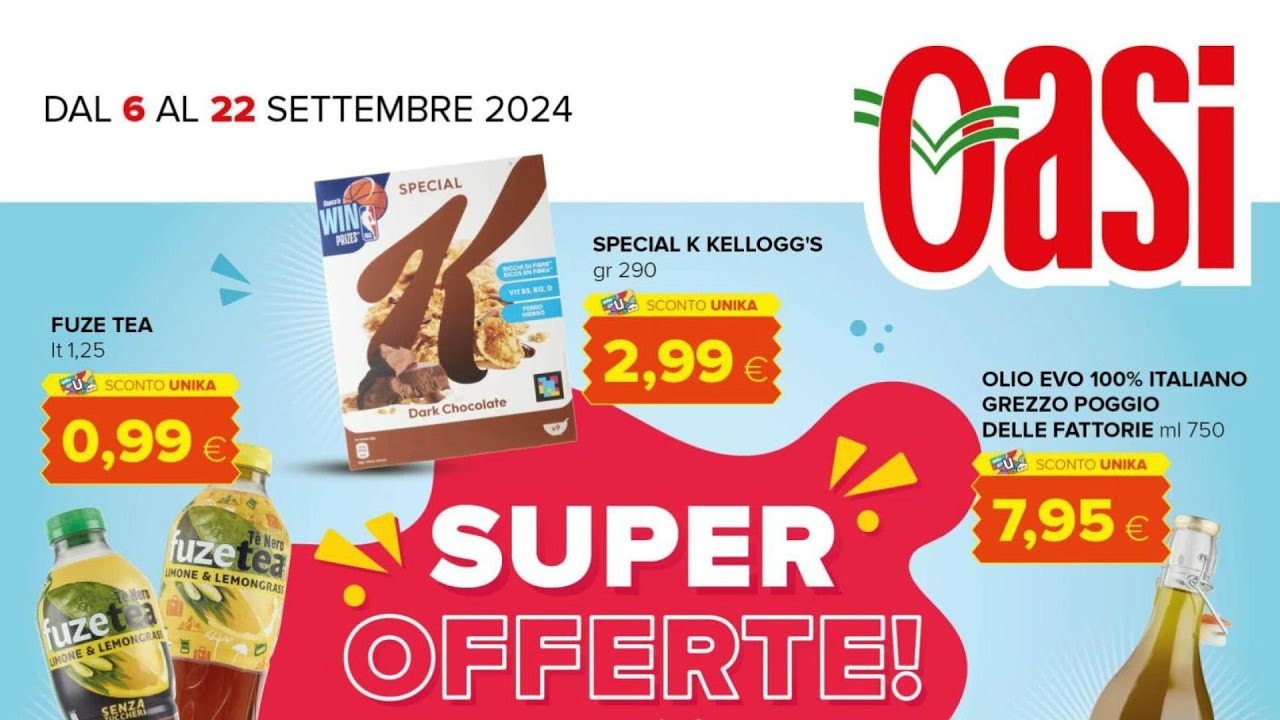 volantino OASI dal 6 al 22 settembre 2024 #anteprima - YouTube