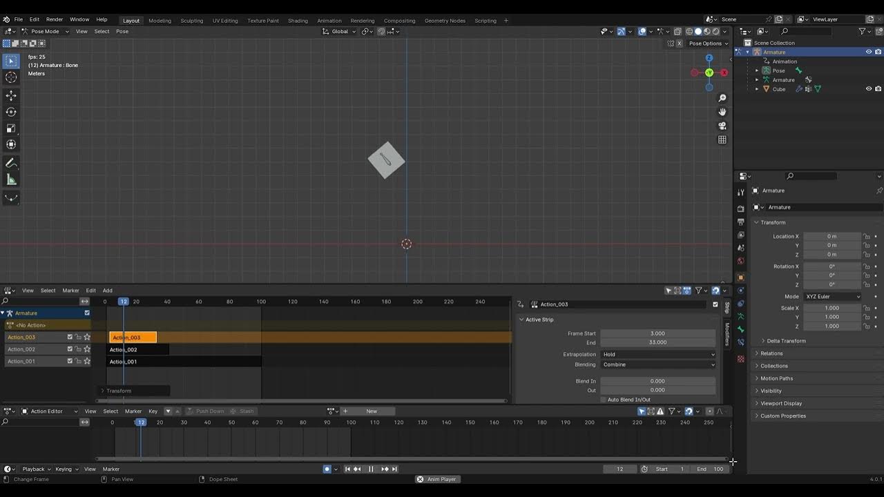 Blender NLA 011 Move Strip - YouTube