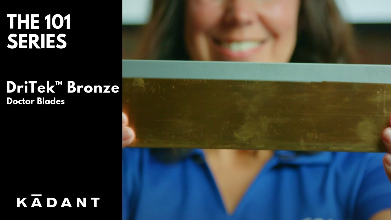 DriTek™ Bronze Doctor Blade - The 101 Series - YouTube