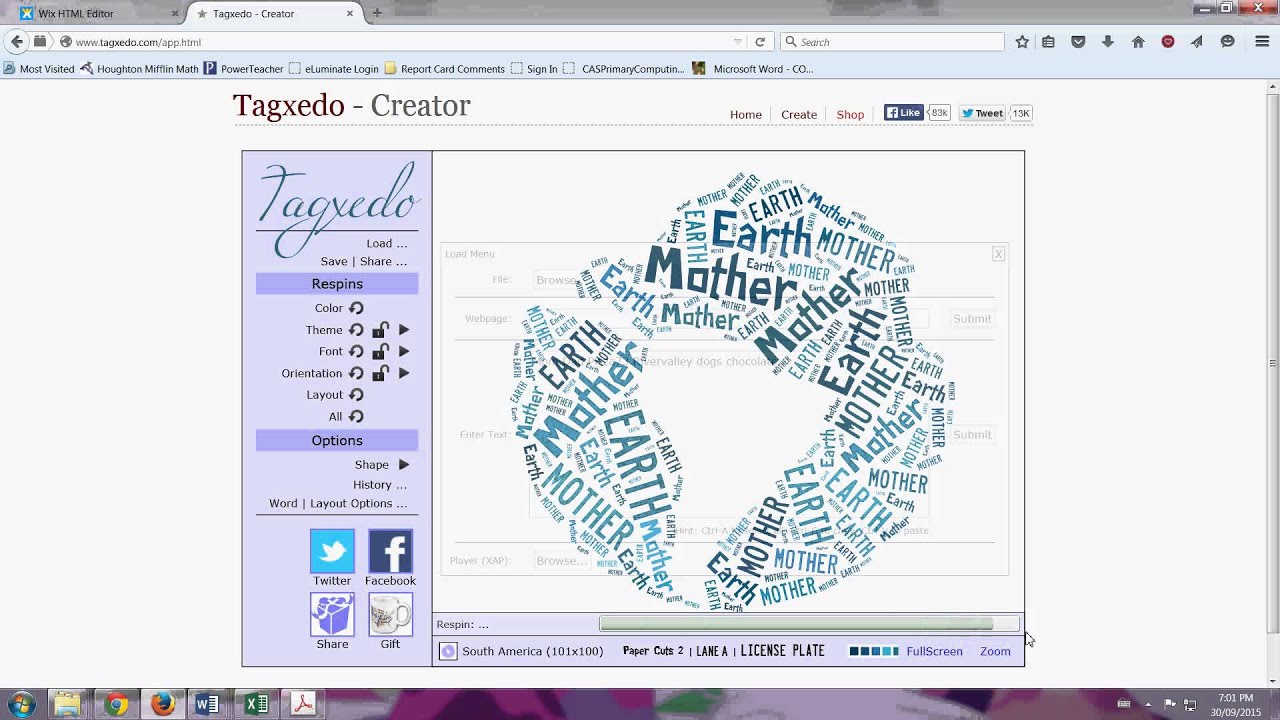 Tagxedo Love Project - YouTube