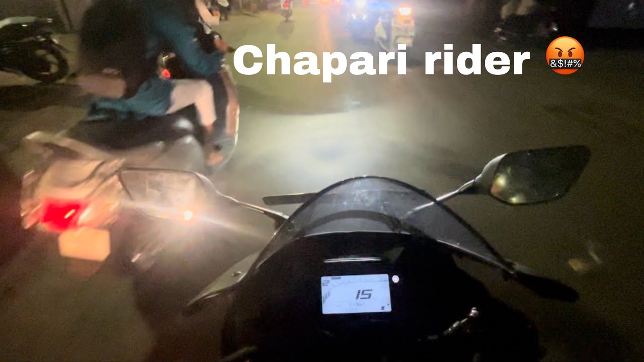 Night ride !! Chapri rider spotted 🙄 - YouTube