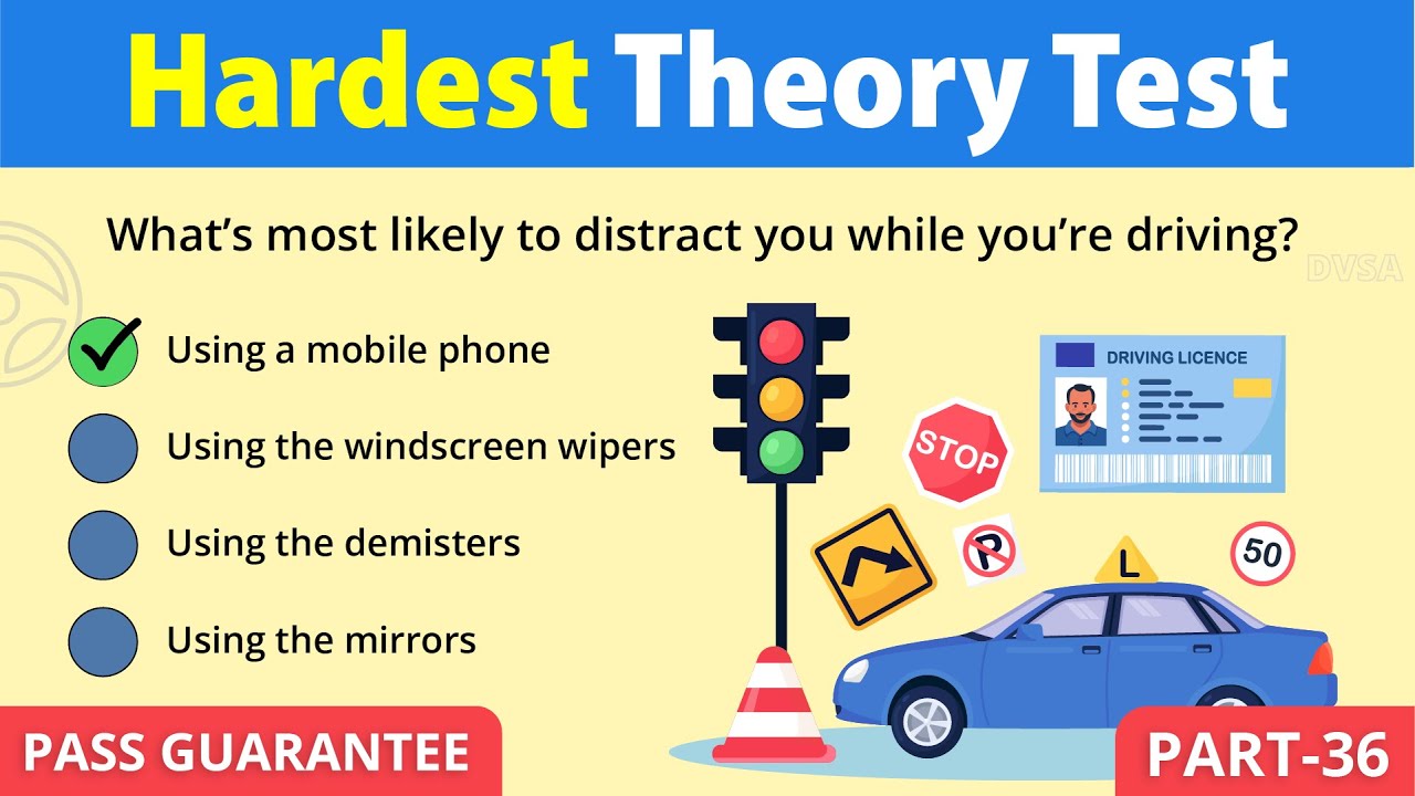Hardest Driving Theory Test 2025 – Safety Rules & Hazard Test Practice ...