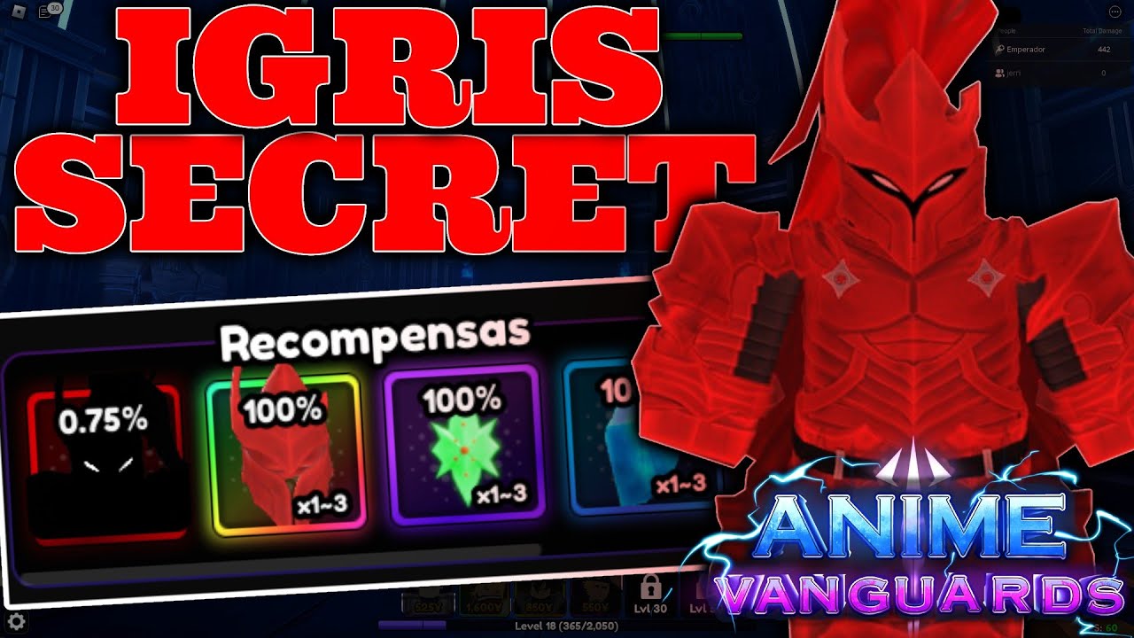 COMO CONSEGUIR A IGRIS EN ANIME VANGUARDS ROBLOX - YouTube