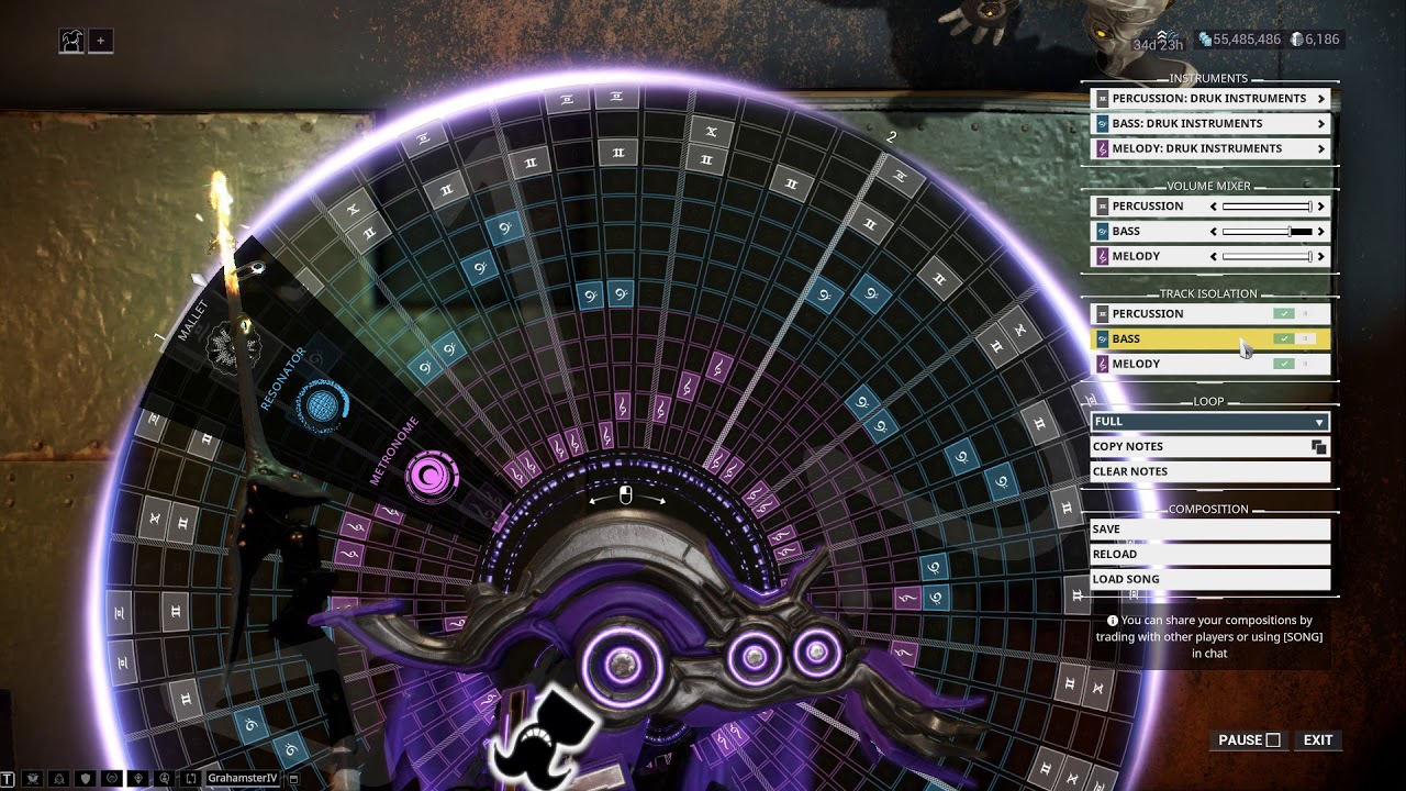 Warframe Mandachord: The Distance (Cake) + Glyph Codes - YouTube