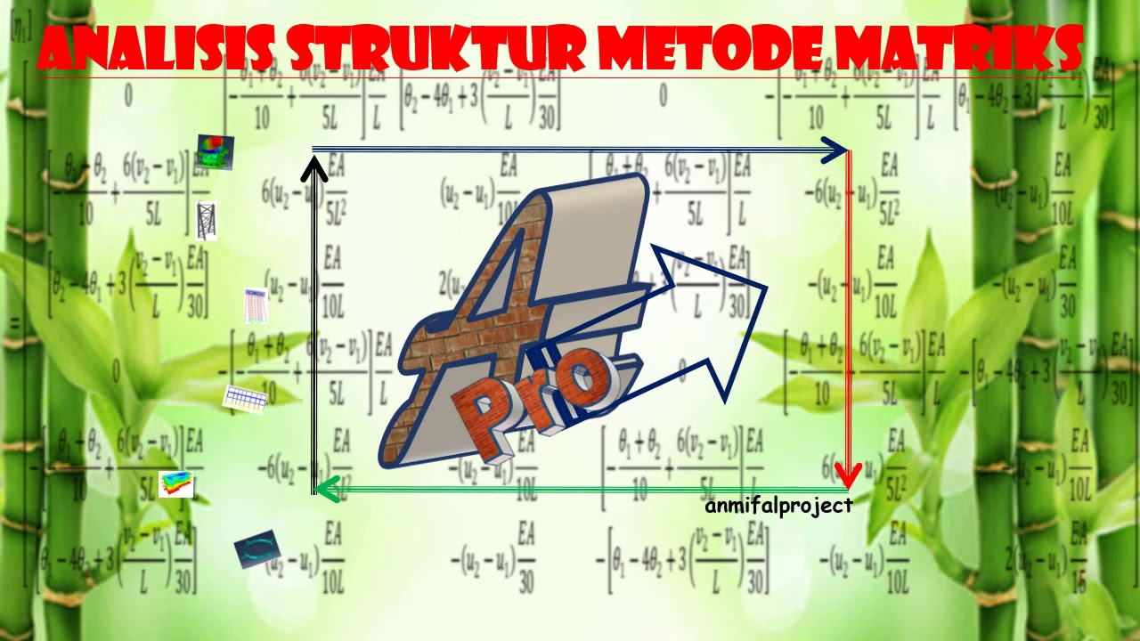 Cara mudah analisis struktur balok 2D dengan metode matriks - YouTube