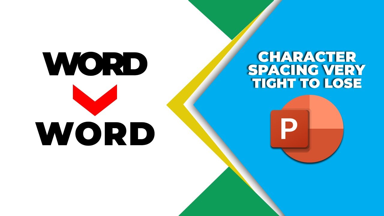 How to make character spacing very tight in PowerPoint to lose - YouTube