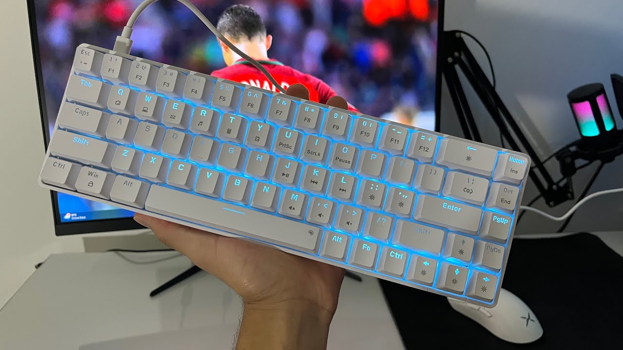 TMKB T68SE Teclado Gamer Bom e Barato Com RGB - YouTube