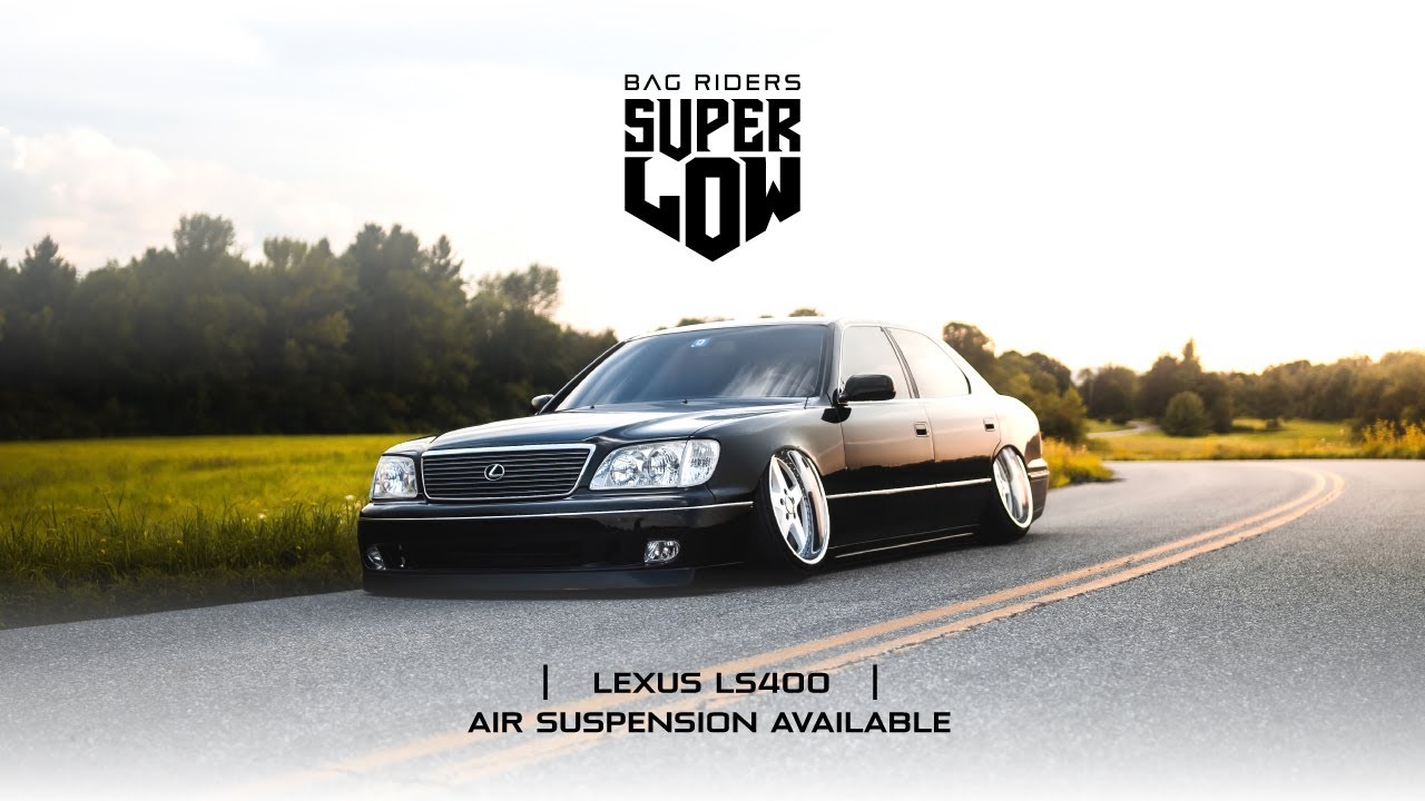 Bagged Lexus LS 400 | Super Low Air Suspension by Bag Riders - YouTube