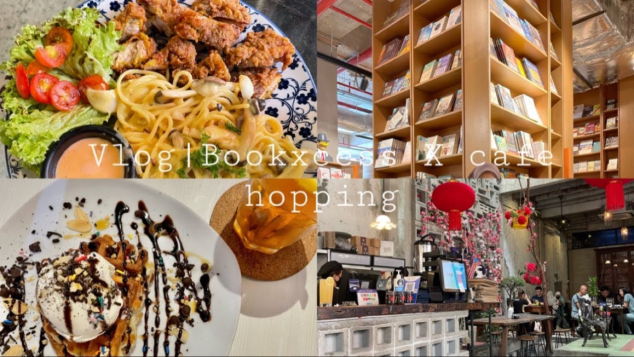 Vlog| mytown Bookxcess x Cafe hopping in Pasar Seni - YouTube