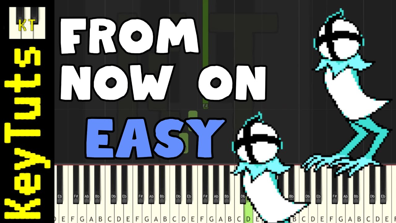 From Now On [Deltarune Chapters 3+4] - Easy Mode [Piano Tutorial ...