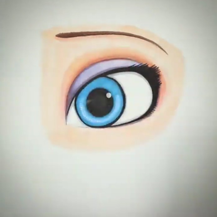 How To Draw Elsa Eye #shorts #frozen - YouTube