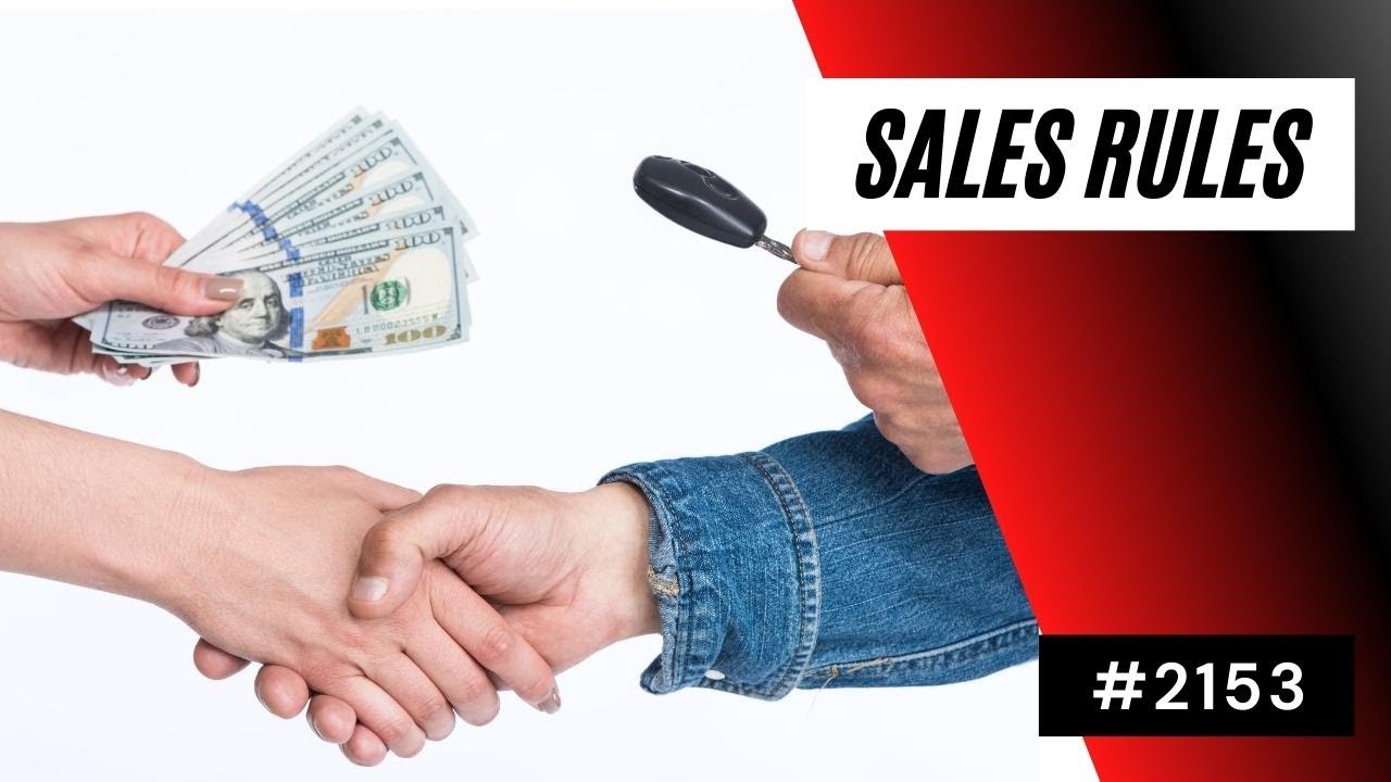 Sales Rules [#2153] | Dr Baldwin - YouTube