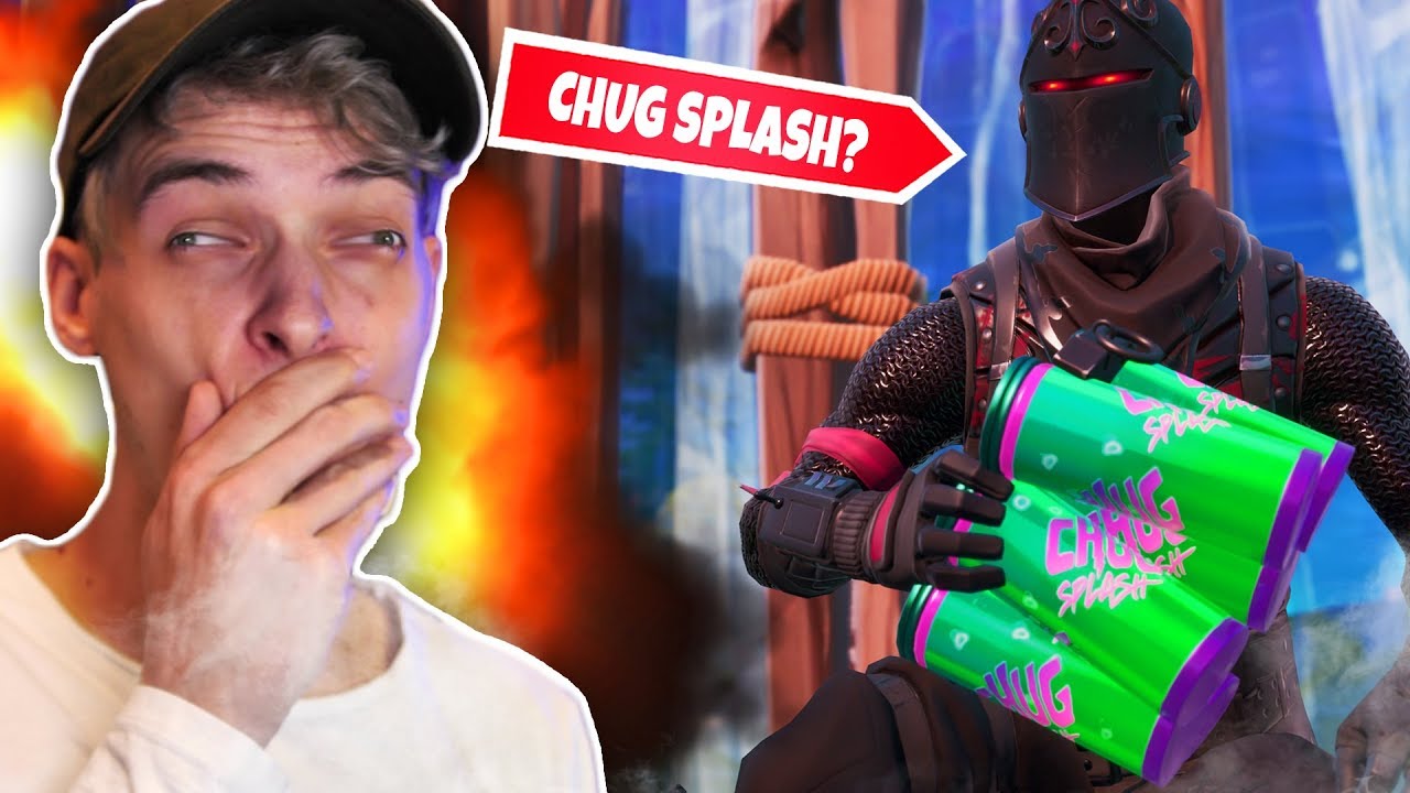 Nieuwe CHUG SPLASH GOOIEN OP MENSEN in Fortnite - YouTube