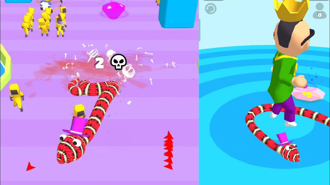 Snake Master 3D 🐍 Android All Levels Game Play Walkthrough Level Max ...