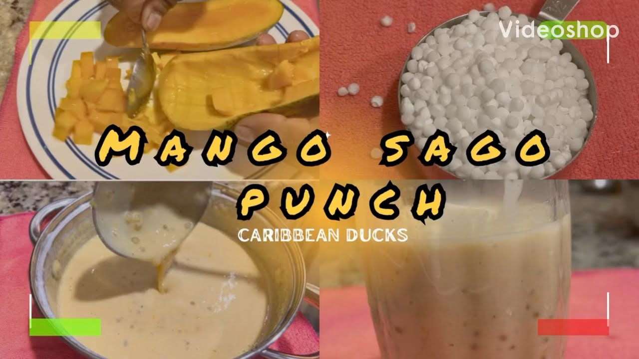 Mango Sago Punch/ Mango Tapioca Punch - YouTube