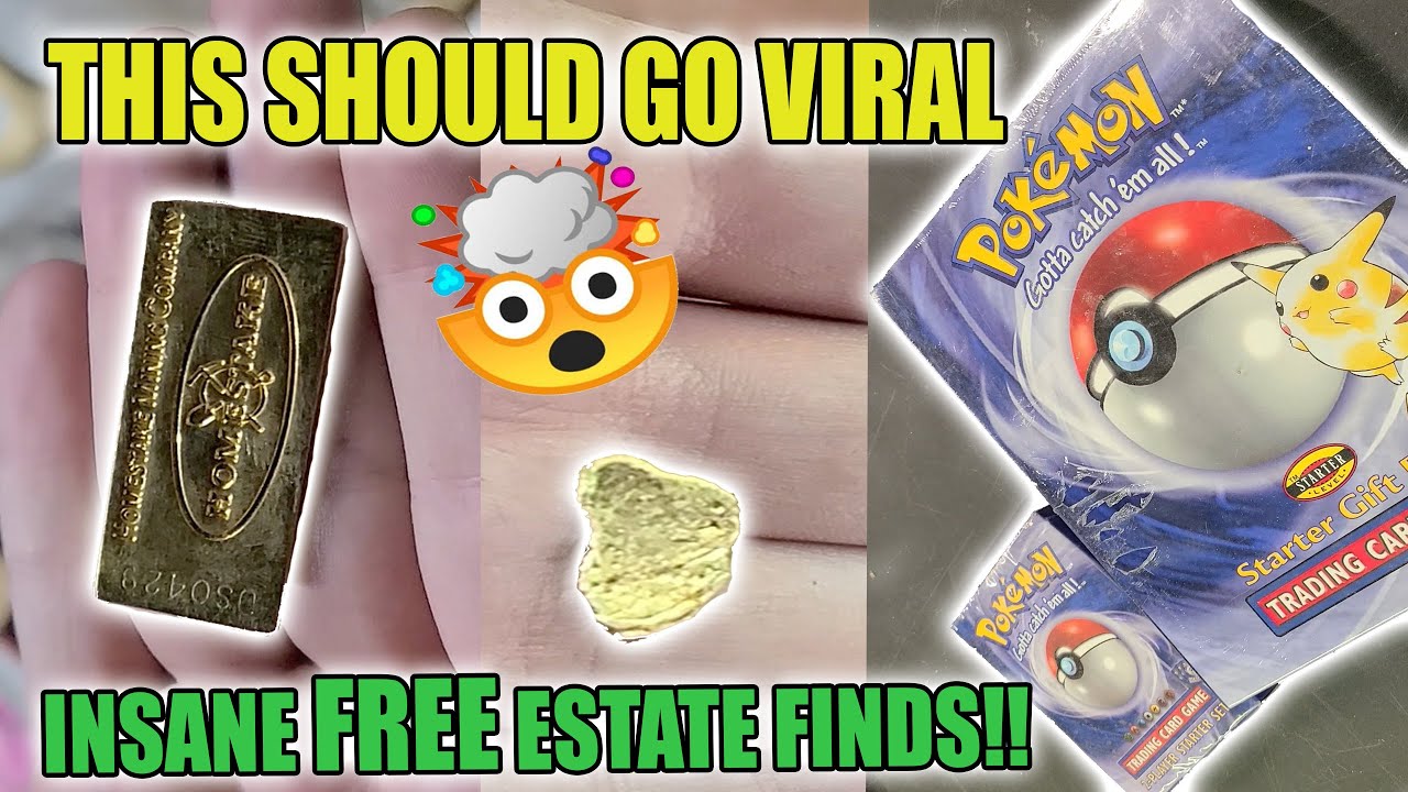 GOLD BARS, NUGGETS & OLD SEALED POKEMON FOUND!! - YouTube