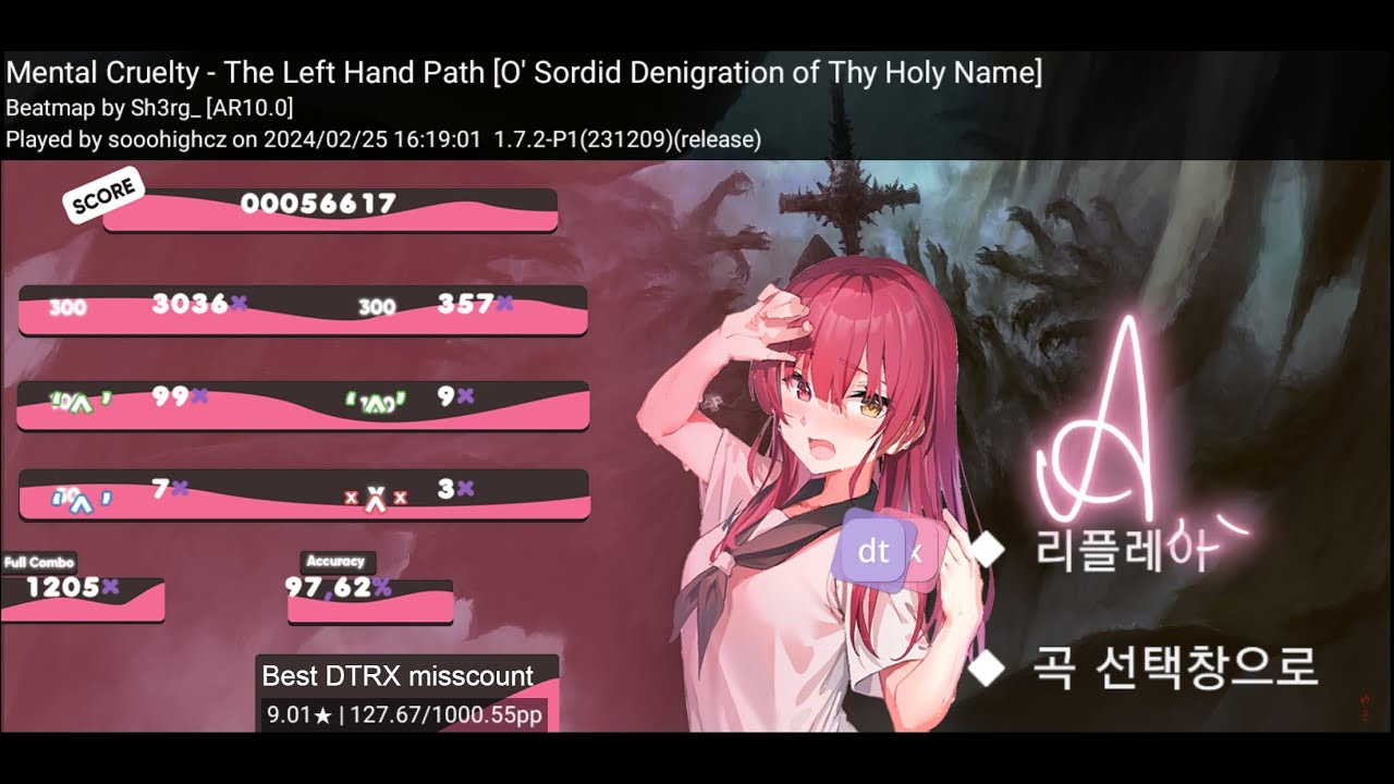 Osu!droid | Mental Cruelty - The Left Hand Path [O' Sordid...] +RXDT 97 ...
