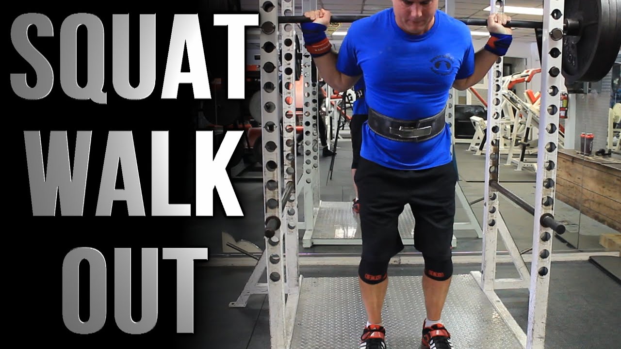Squat Walk Out - Squat More Efficiently - YouTube