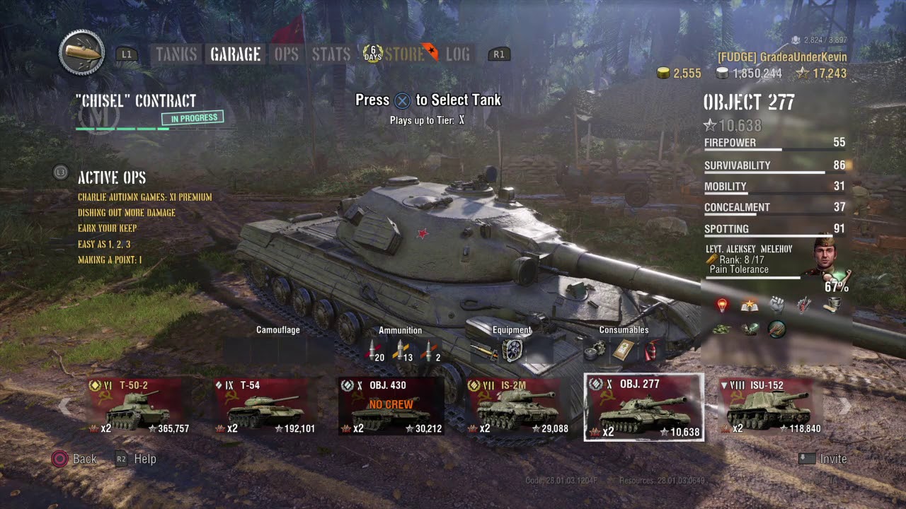 World of Tanks Obj. 277 GG - YouTube