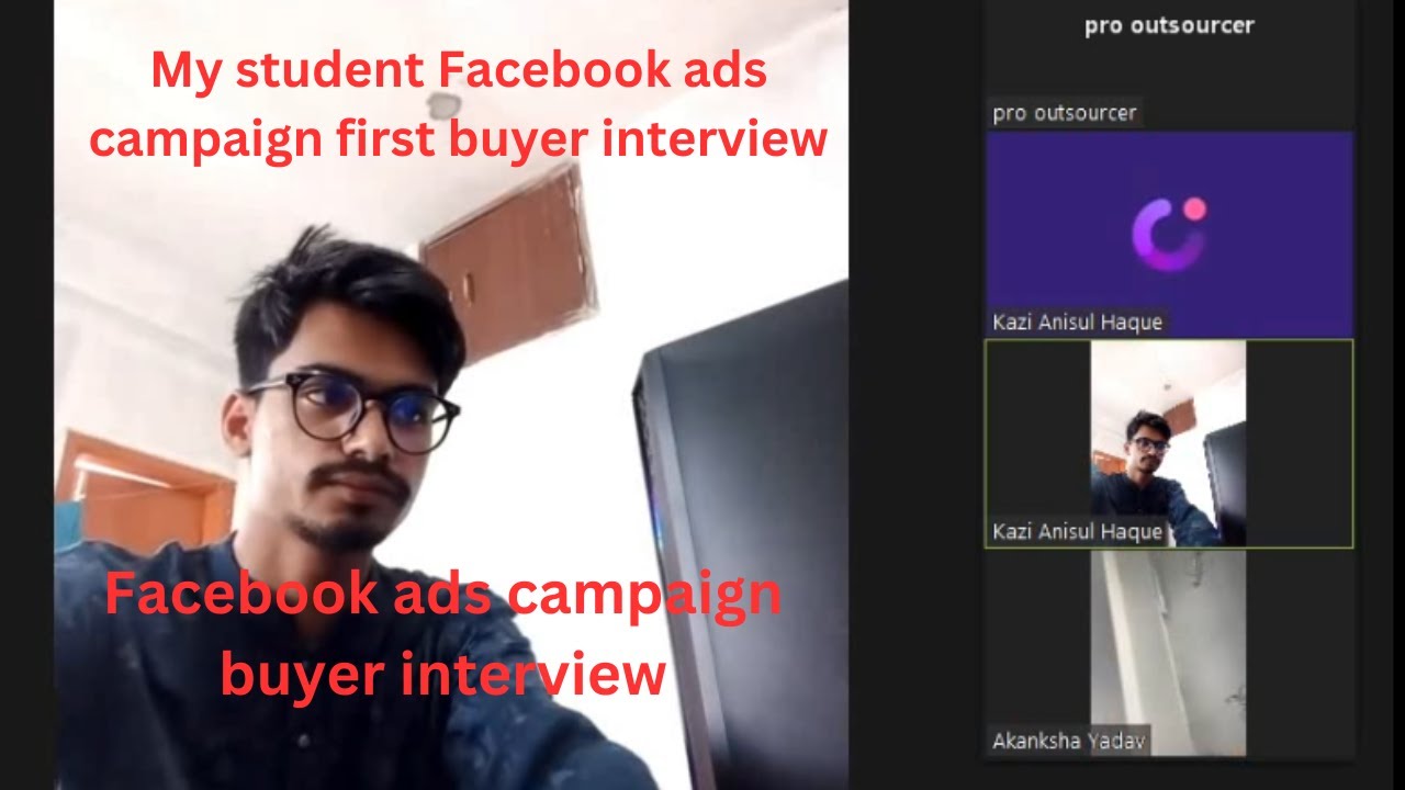 My student Facebook ads campaign first buyer interview | Facebook ads ...
