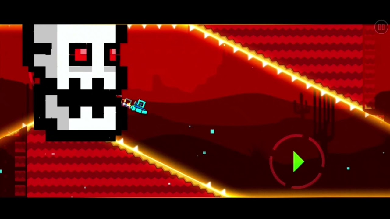 geometry dash-level press start (my first video) - YouTube