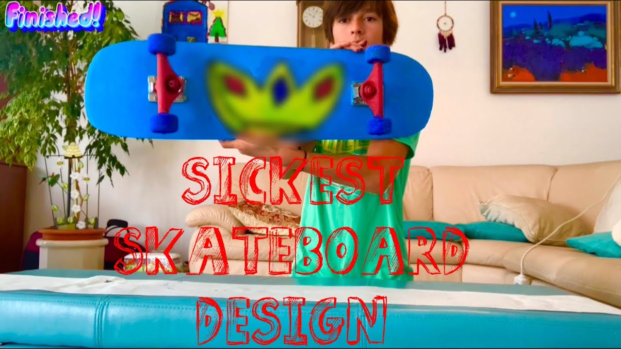 I made the SICKEST skateboard design in under an hour! - YouTube