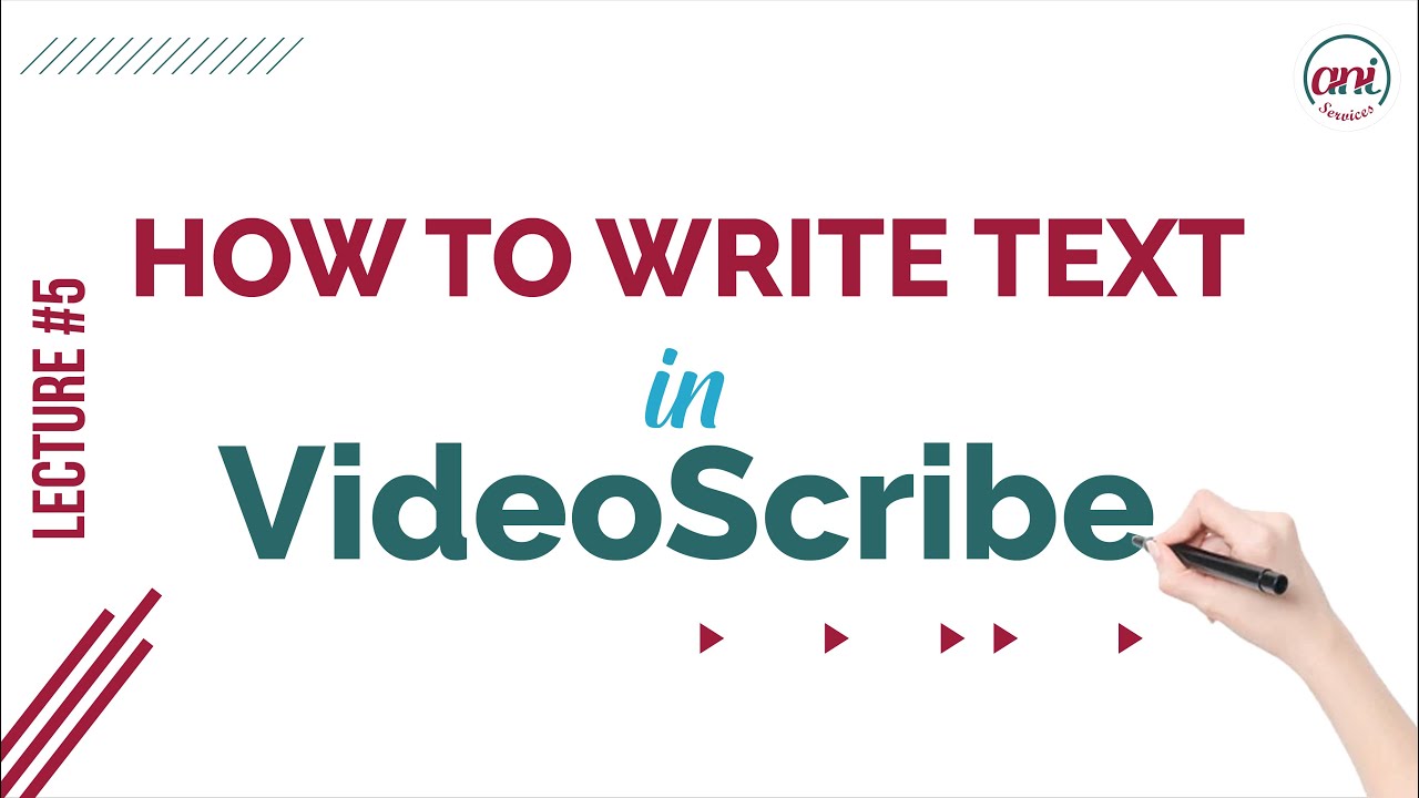 How to Write Text In VideoScribe || Hand Tool in Videoscribe || 02-Aug ...