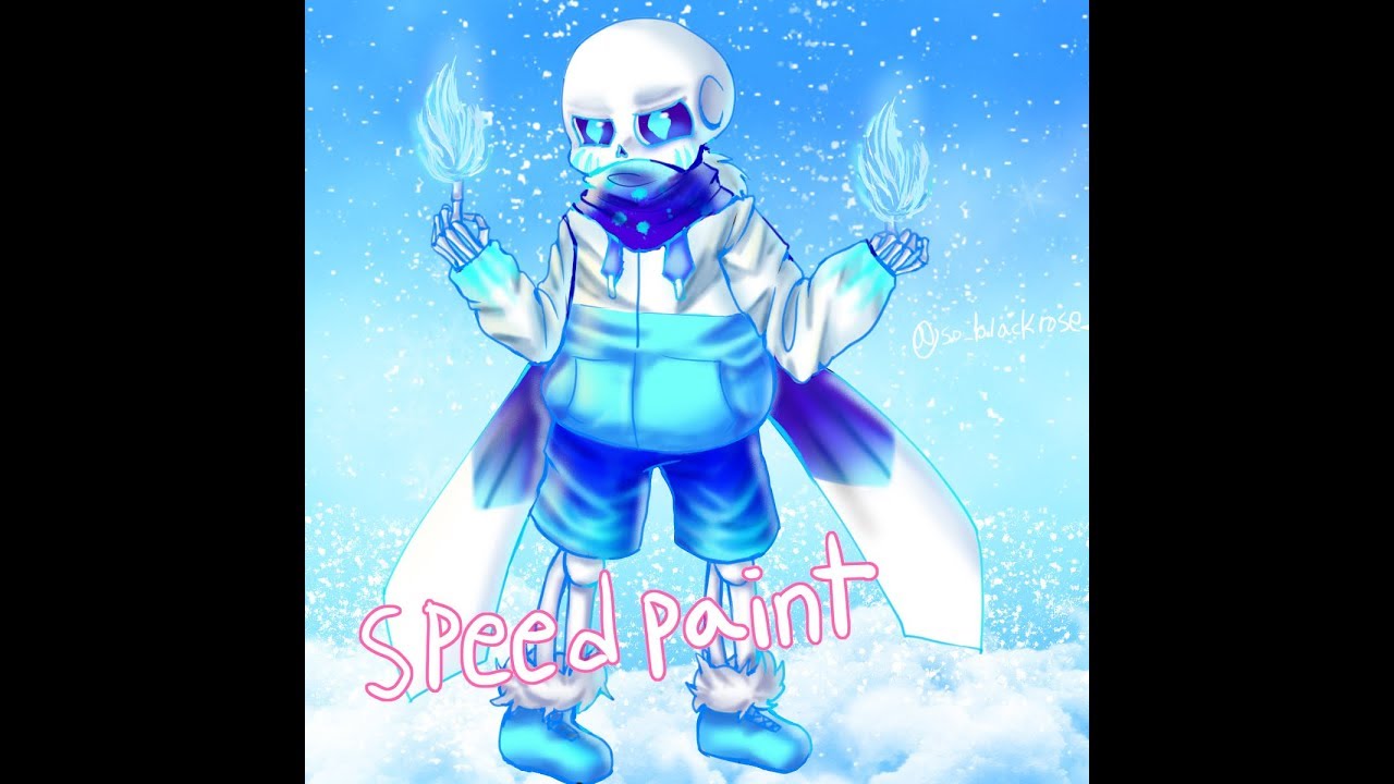 아이스 샌즈 스피드페인팅 ice sans speedpaint - YouTube