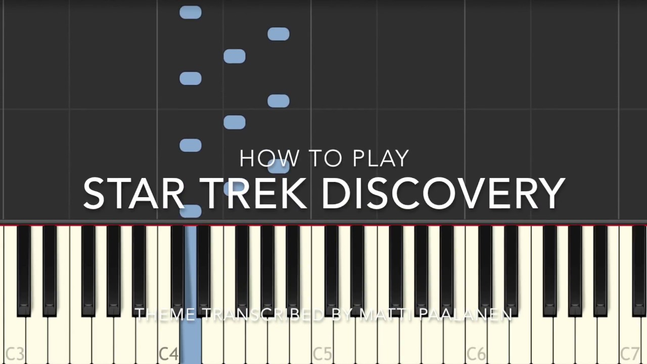 How to play Star Trek Discovery - theme music - Synthesia tutorial ...