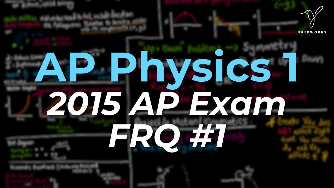 AP Physics 1 Exam 2015 FRQ #1 Solution - YouTube