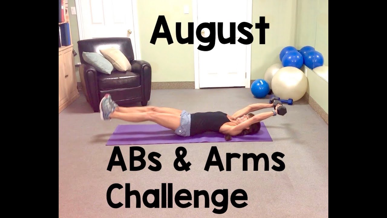 August ABs & Arms 31 day challenge - YouTube